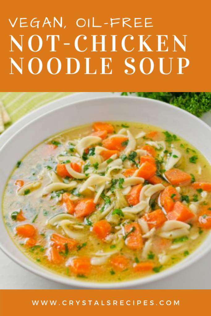 Vegan Not-Chicken Noodle Soup | Crystal's Recipes